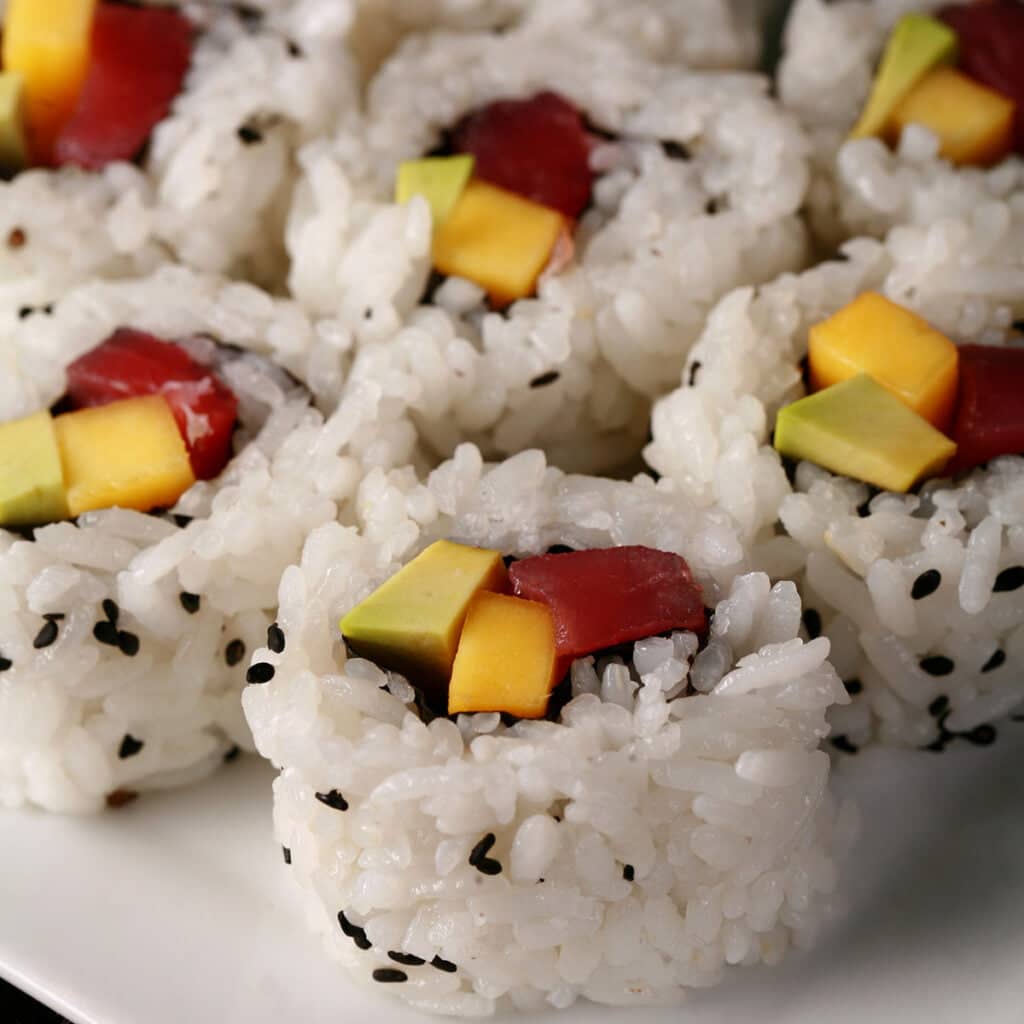 Tuna Avocado Mango Maki - Celebration Generation