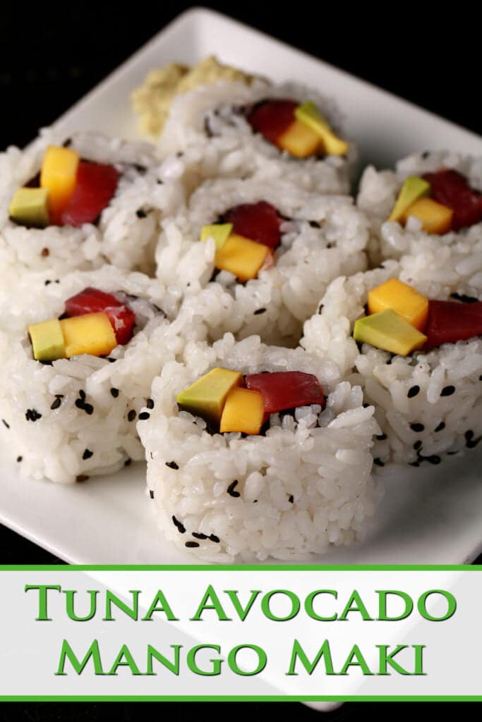 Tuna Avocado Mango Maki - Celebration Generation