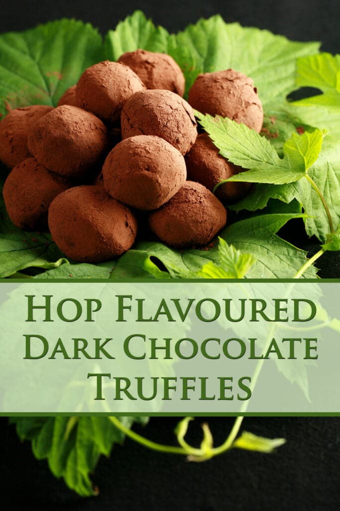 Hop Flavored Dark Chocolate Truffles - Celebration Generation