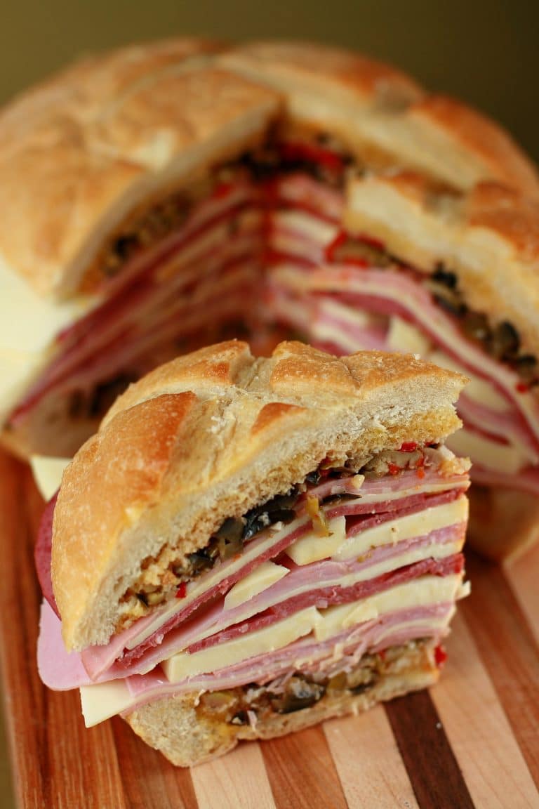 Epic Muffaletta Sandwich Recipe [New Orleans Muffuletta] - Celebration ...
