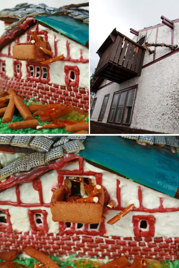 Our "Tornado Smashed" Gingerbread House! - Celebration Generation