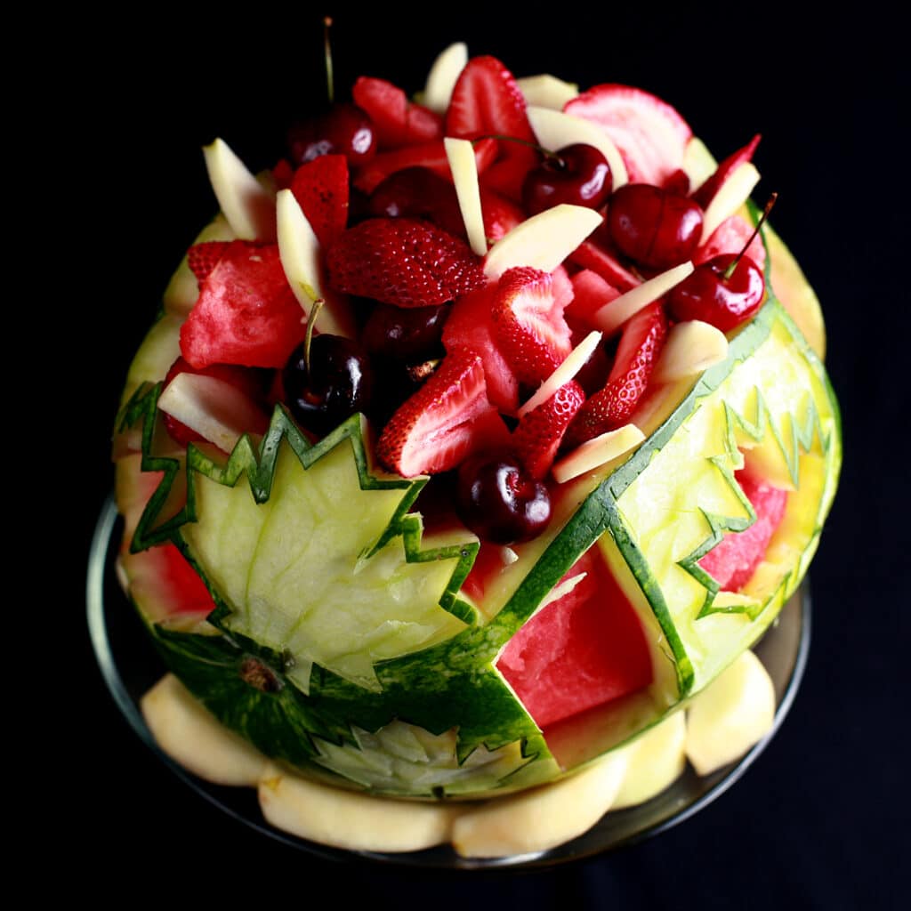 How to Carve a Canadian Watermelon Bowl! - Celebration Generation