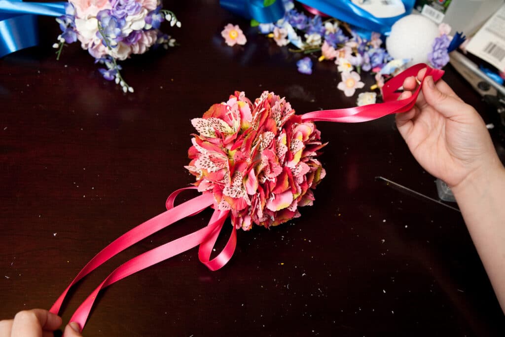 How to Make Silk Flower Pomanders - Celebration Generation