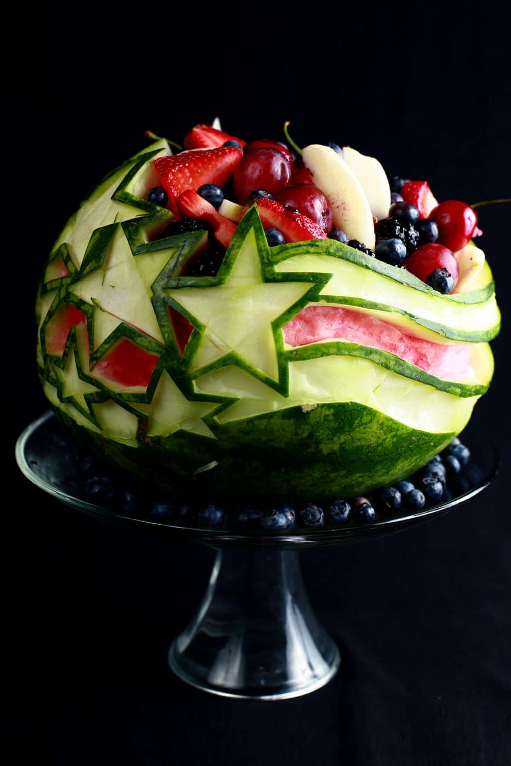 How to Carve a Stars and Stripes Watermelon - Celebration Generation