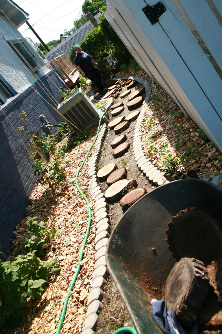 DIY Wood Slice Pathway - Celebration Generation