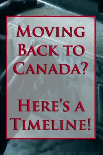 Moving Back to Canada? Here's a Timeline! - Celebration Generation