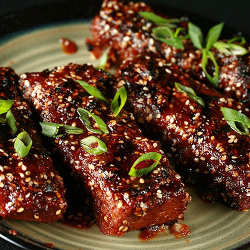 Vegan Ribs Recipe [In an Asian-Inspired BBQ Sauce] - Celebration Generation