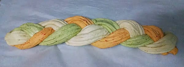 Tri-Colour Bread Braid - Celebration Generation