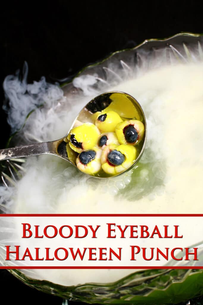 Spooky Bloody Eyeball Halloween Punch Recipe [With Dry Ice ...