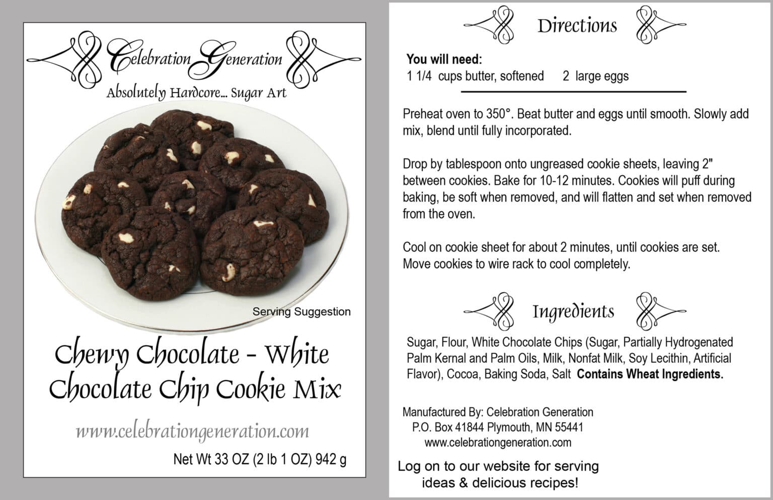Chewy Chocolate White Chip Cookies Recipe - Celebration Generation