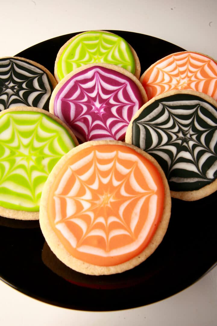 Easy Halloween Spider Web Cookies - Celebration Generation