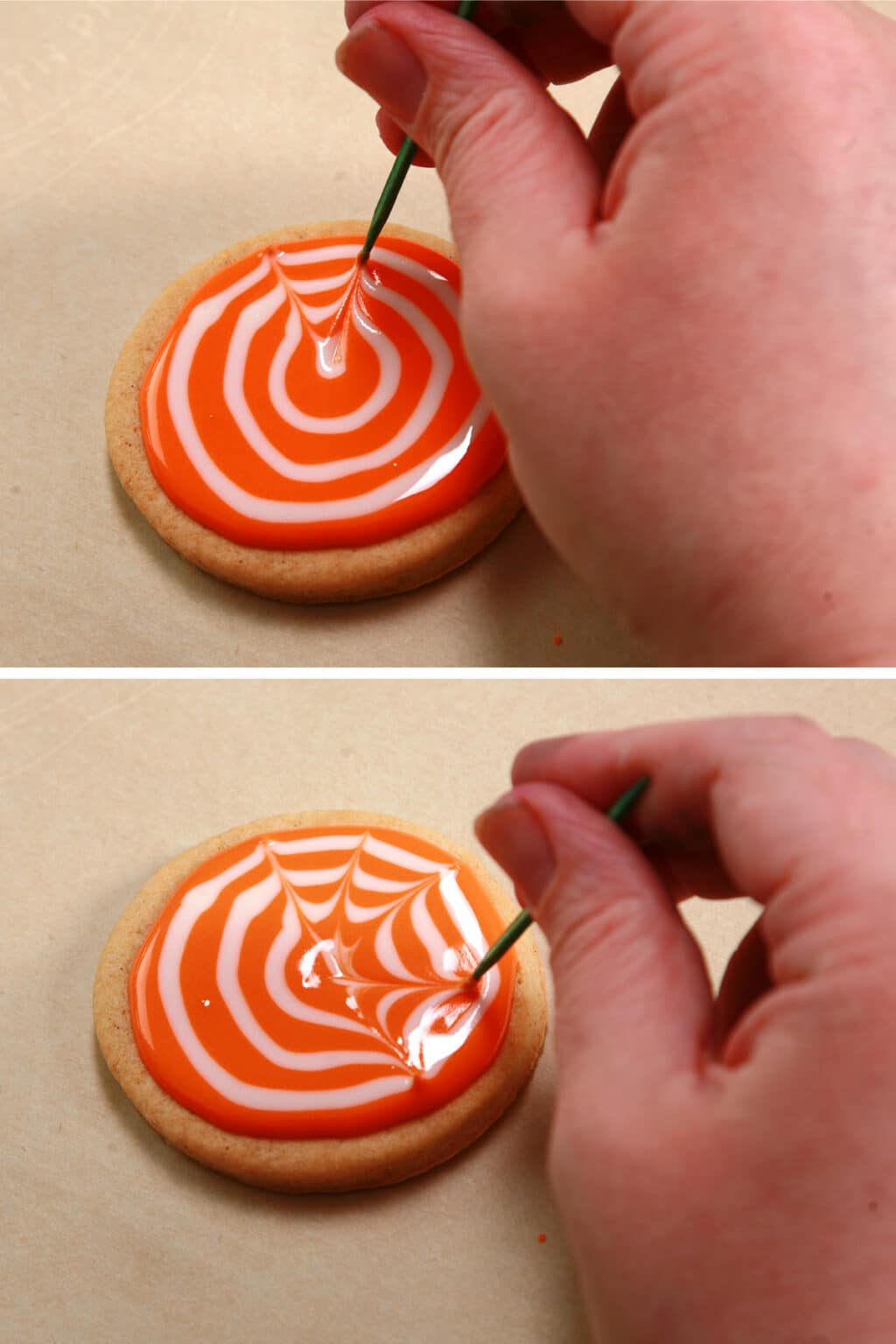 Easy Halloween Spider Web Cookies - Celebration Generation