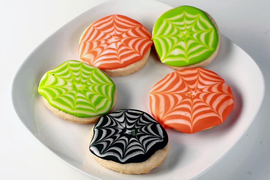 Halloween Spider Web Cookies - Celebration Generation