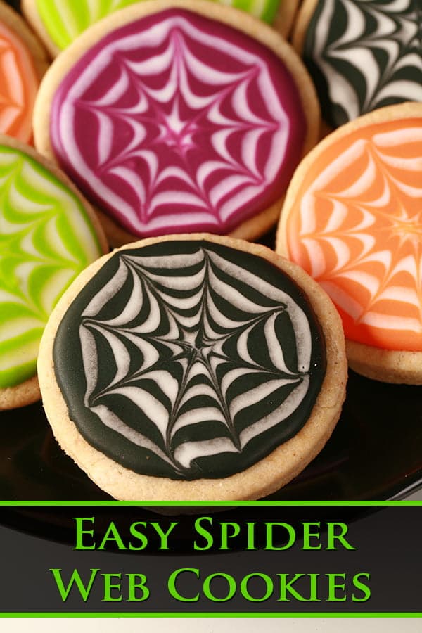 Easy Halloween Spider Web Cookies - Celebration Generation