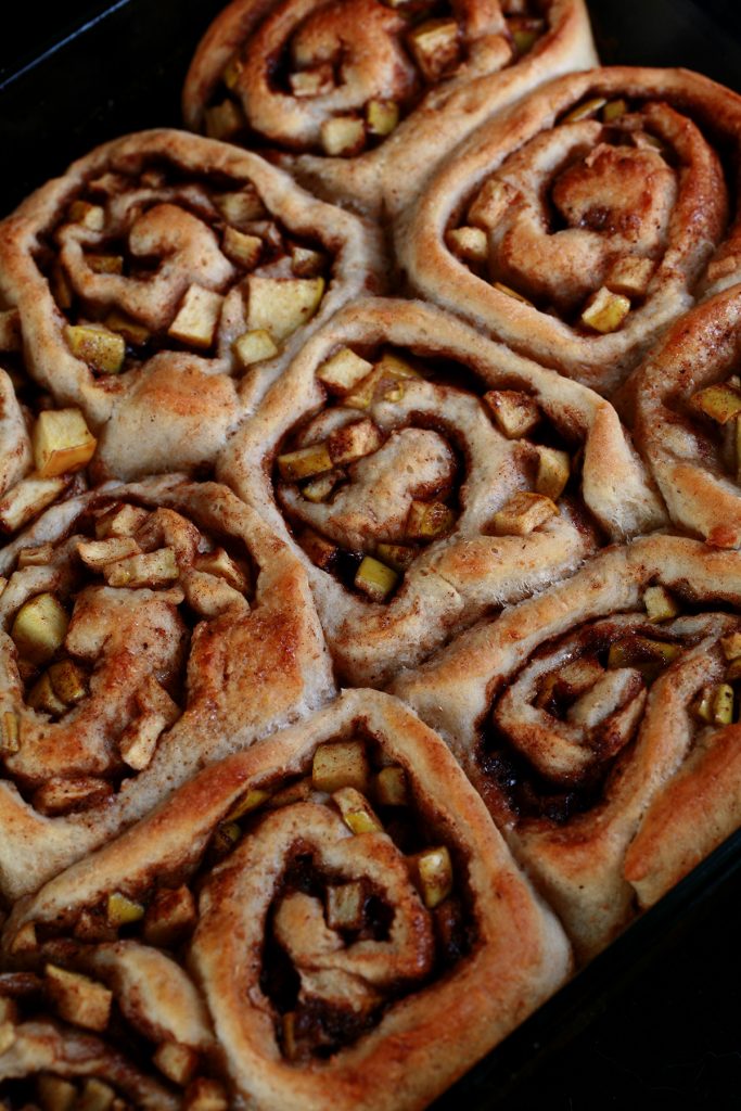 Apple Cinnamon Rolls Recipe [with Maple Icing] - Celebration Generation