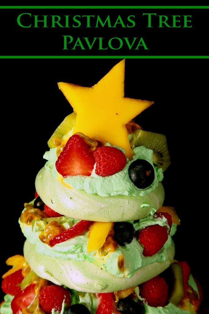 Christmas Pavlova Recipe [Christmas Tree Pavlova] - Celebration Generation