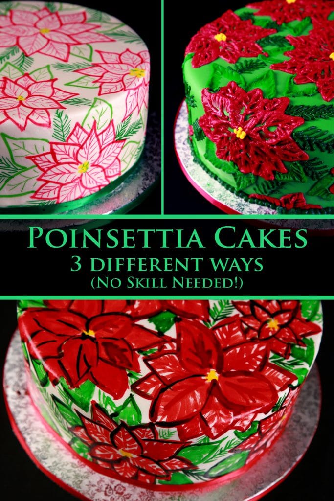 Christmas Poinsettia Cake Tutorials - Celebration Generation