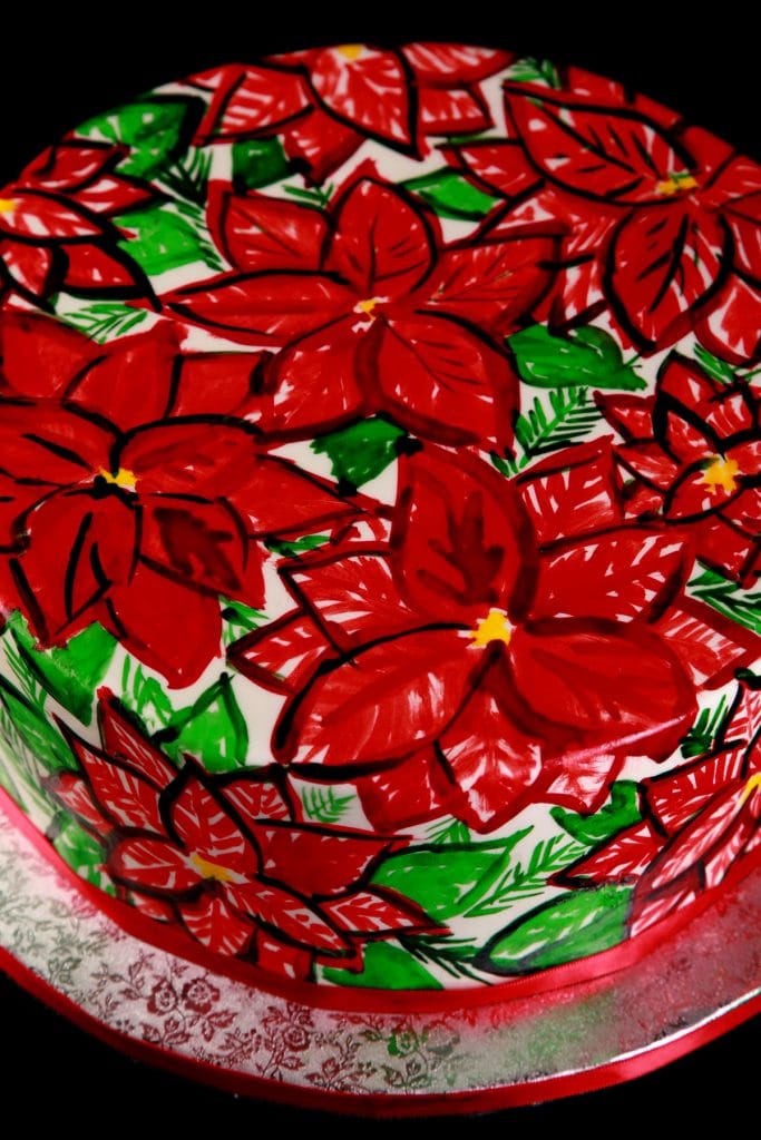 Christmas Poinsettia Cake Tutorials - Celebration Generation