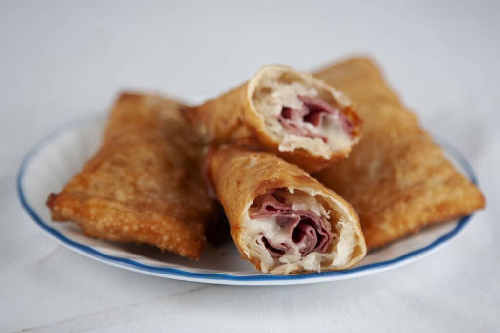 Easy Reuben Egg Rolls Recipe - Baked, Deep Fried, or Air Fried