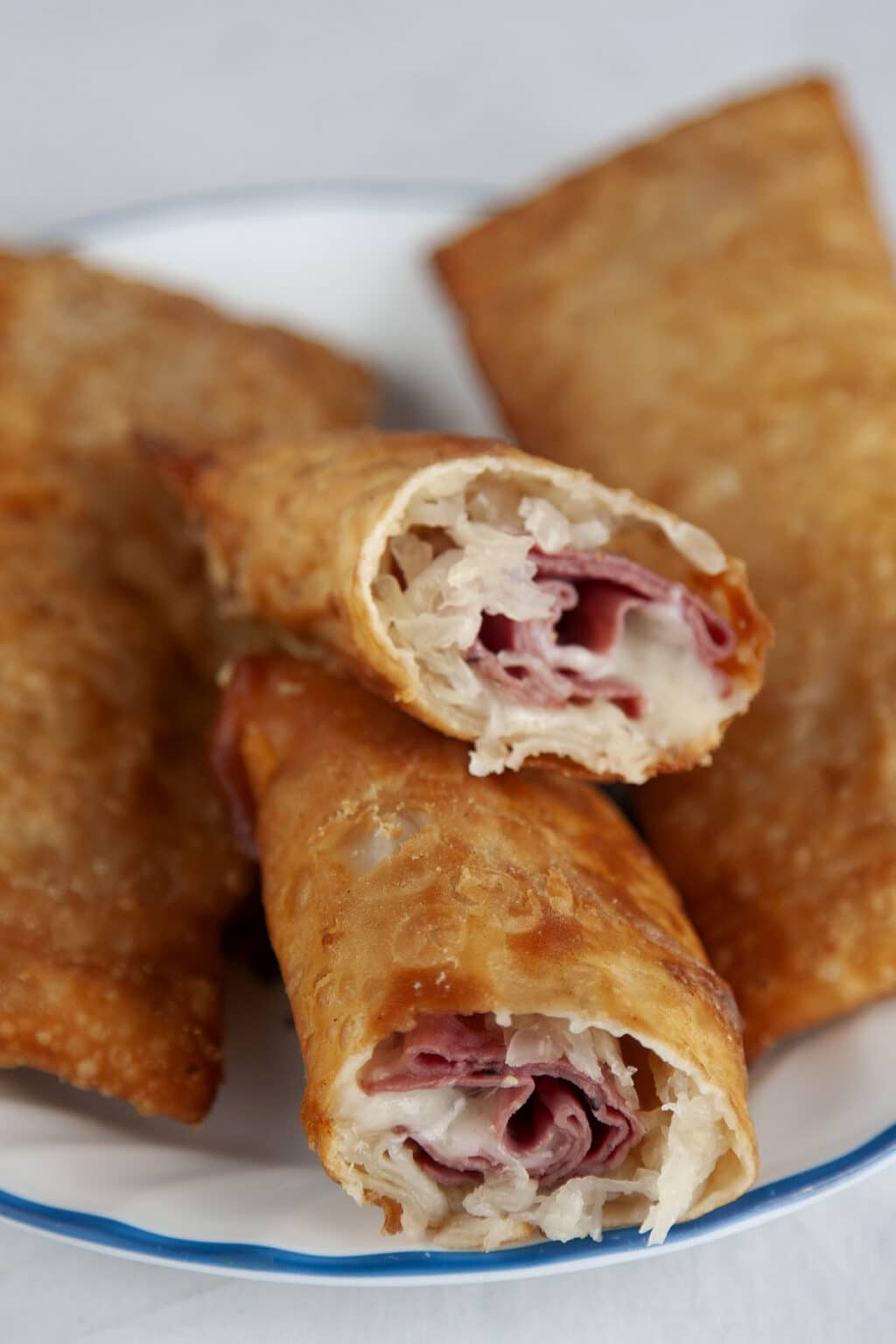 Easy Reuben Egg Rolls Recipe - Baked, Deep Fried, or Air Fried