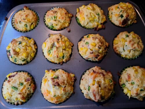 Homemade Breakfast Corn Muffins Recipe [Fresh Sweet Corn] - Celebration ...