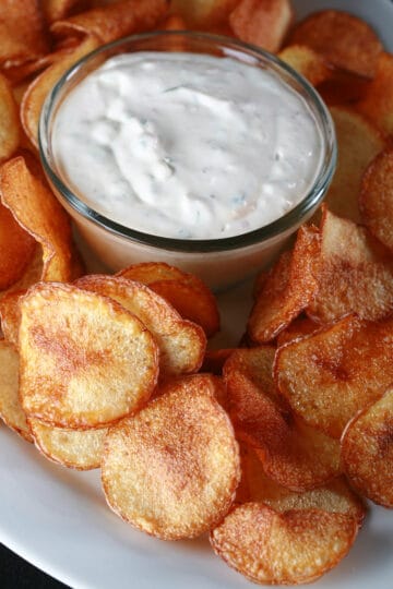Cactus Cut Potatoes and Dip Recipe [Boston Pizza Copycat] - Celebration ...