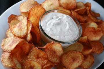 Cactus Cut Potatoes and Dip Recipe [Boston Pizza Copycat] - Celebration ...