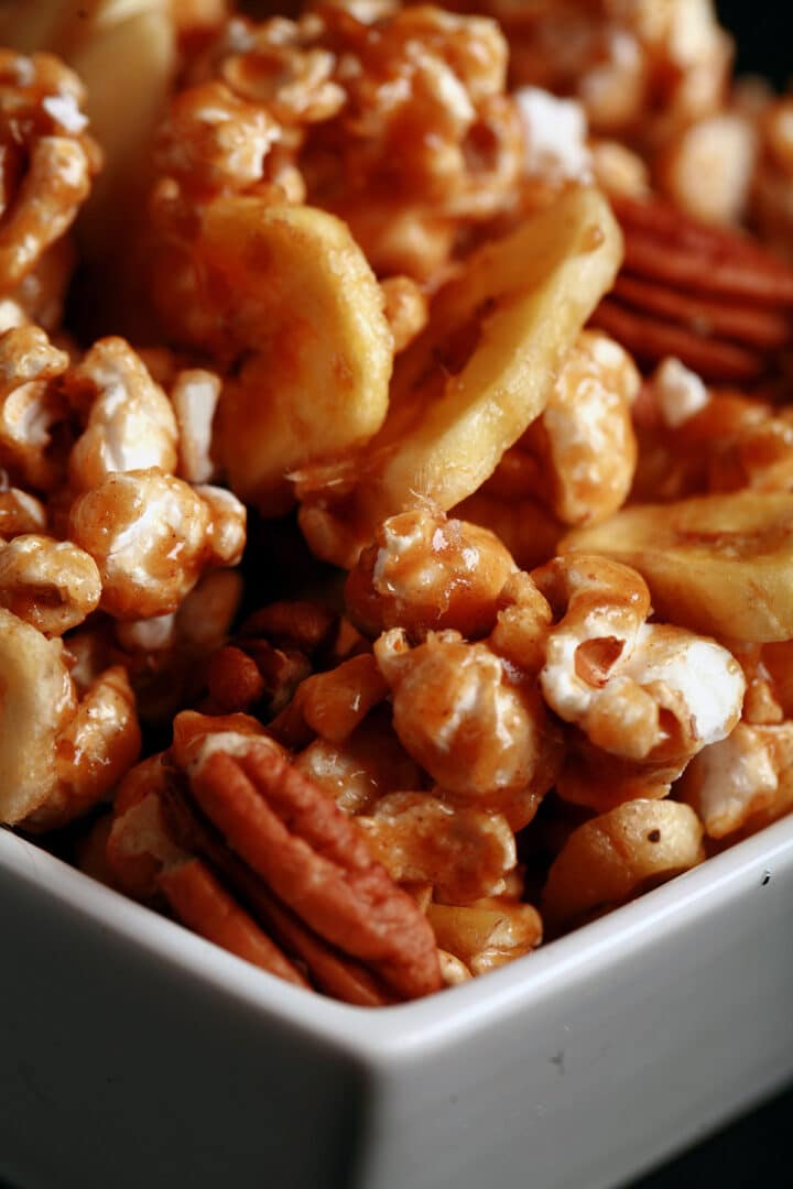 Bananas Foster Caramel Popcorn Recipe - Celebration Generation
