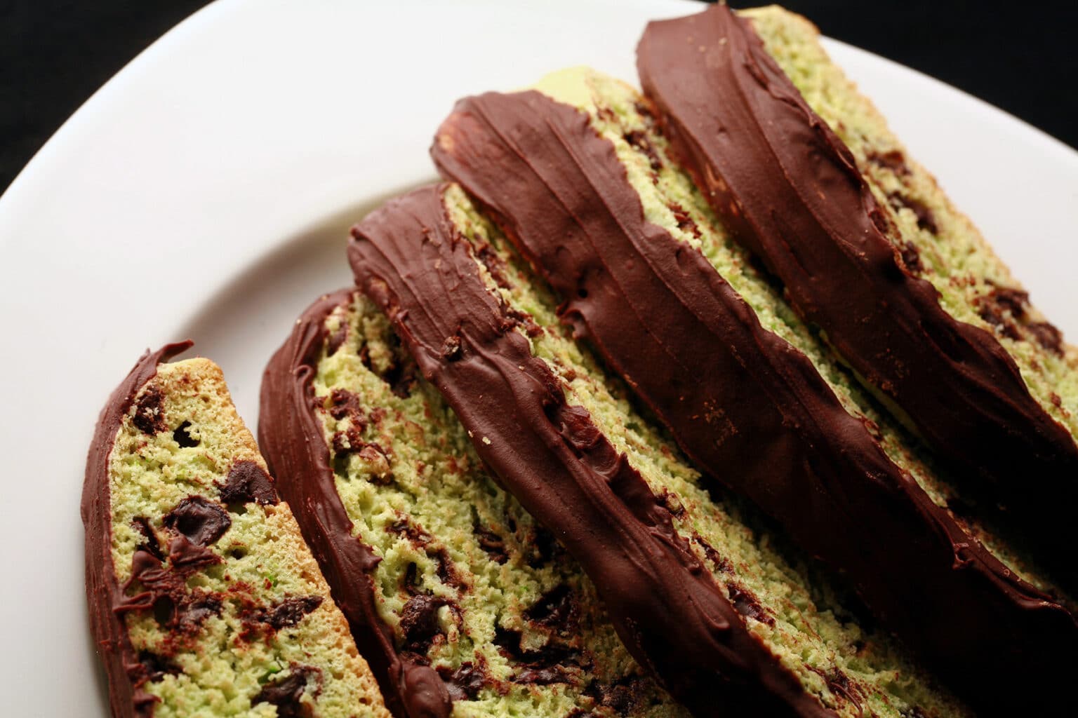 Mint Chocolate Chip Biscotti Recipe - Celebration Generation