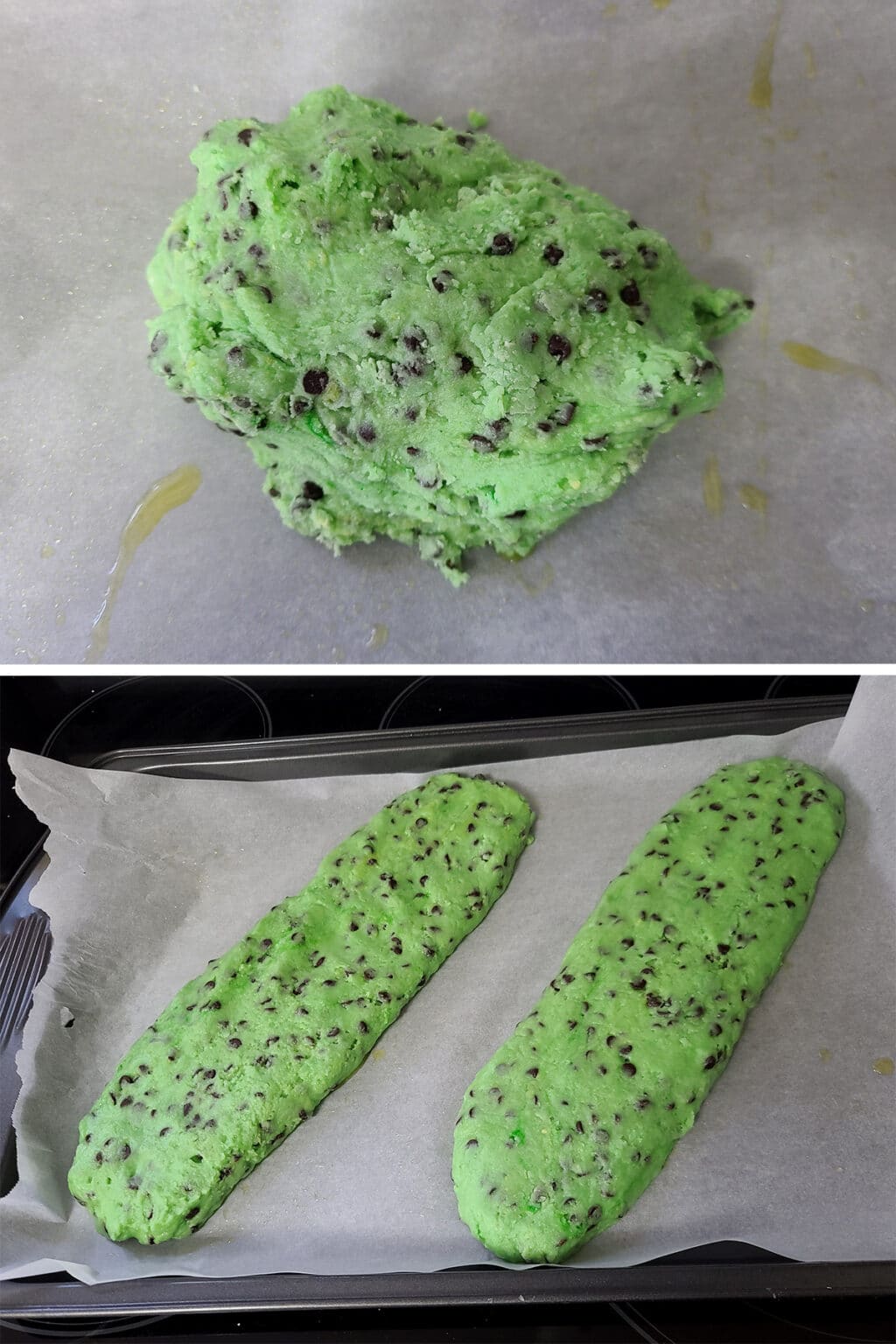 Mint Chocolate Chip Biscotti Recipe - Celebration Generation