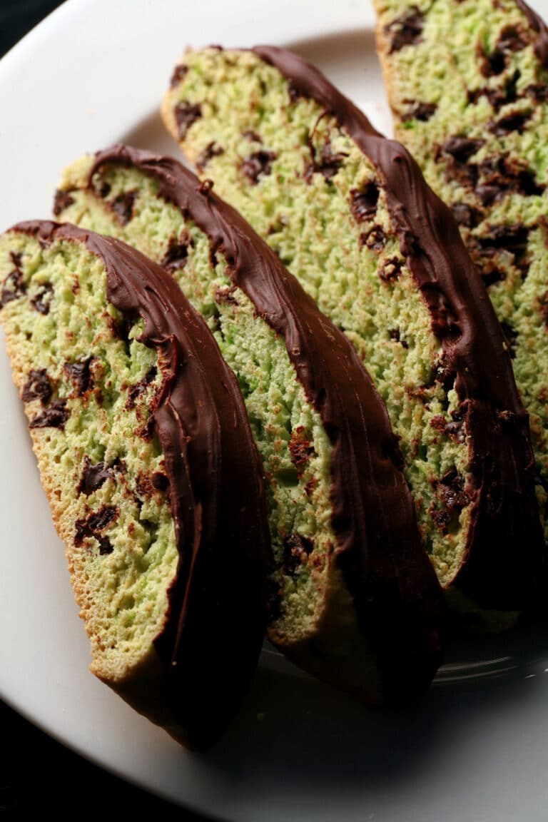 Mint Chocolate Chip Biscotti Recipe - Celebration Generation