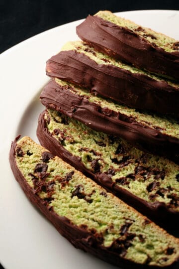 Mint Chocolate Chip Biscotti Recipe - Celebration Generation
