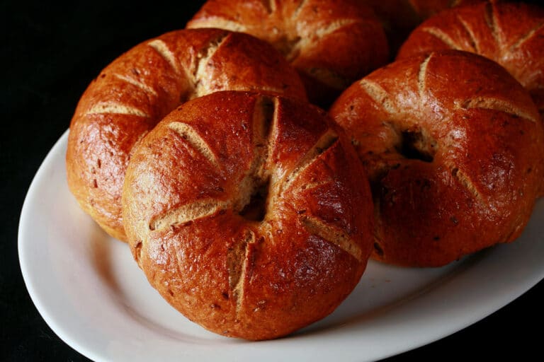 Rye Bagels with Caraway Seeds - Celebration Generation