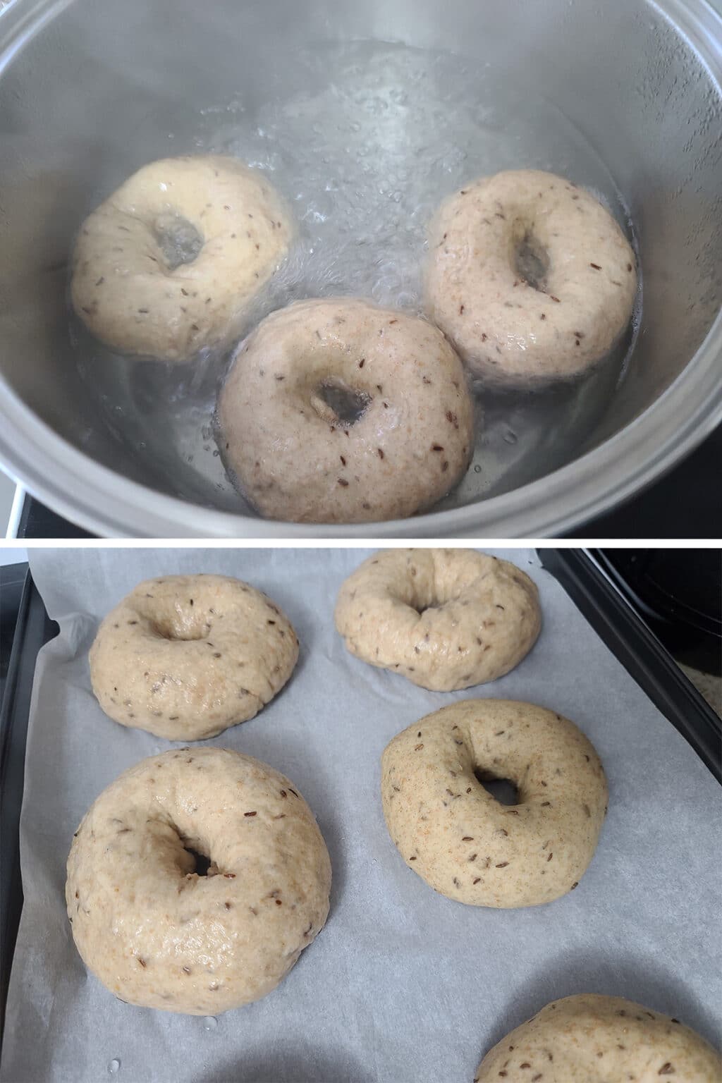 Rye Bagels with Caraway Seeds - Celebration Generation