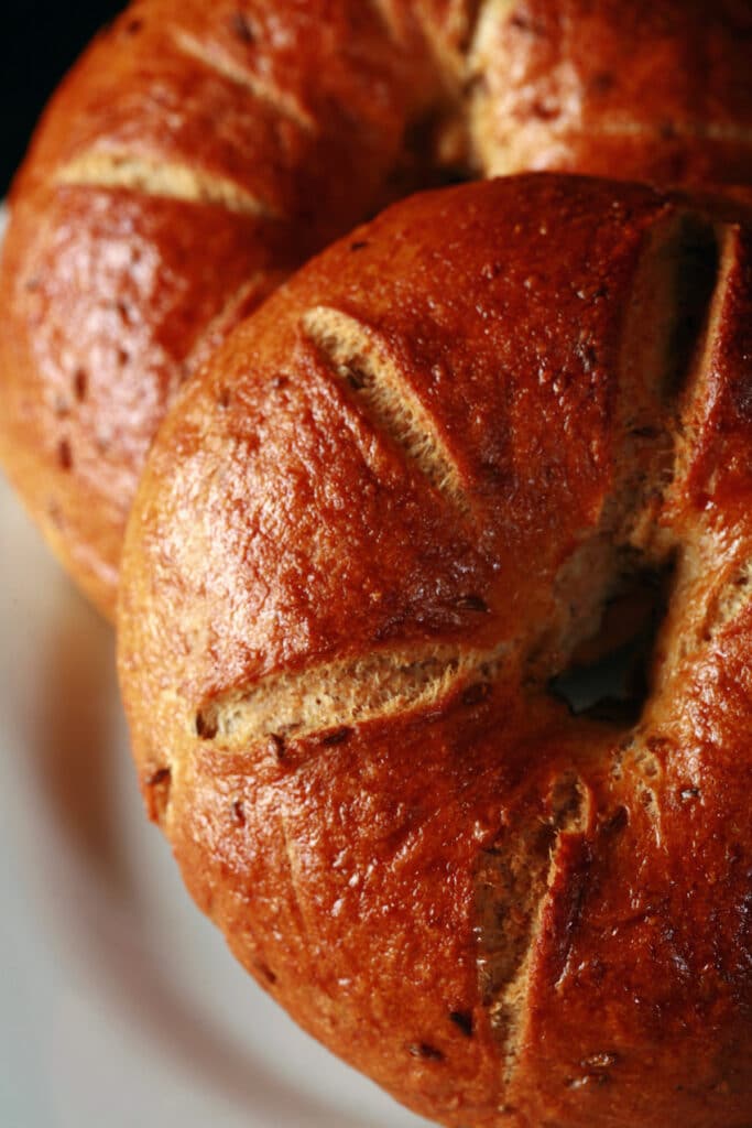 Rye Bagels with Caraway Seeds - Celebration Generation