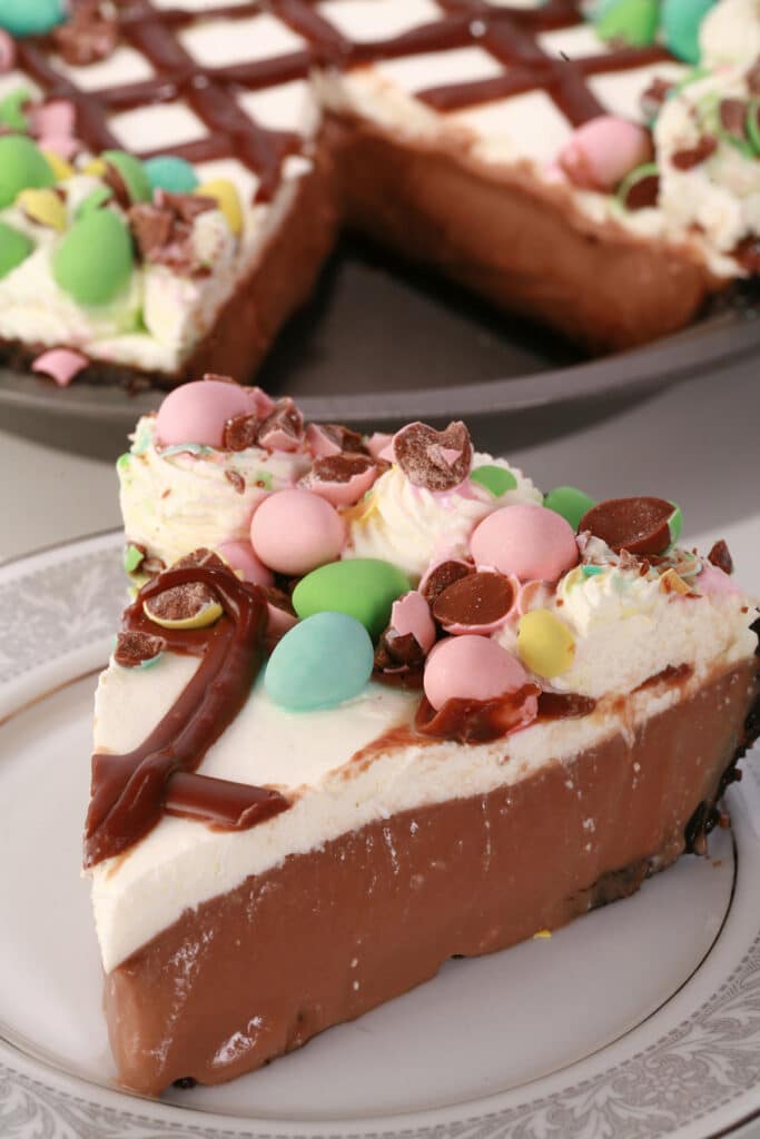 Easter No Bake Chocolate Pie Recipe - Celebration Generation