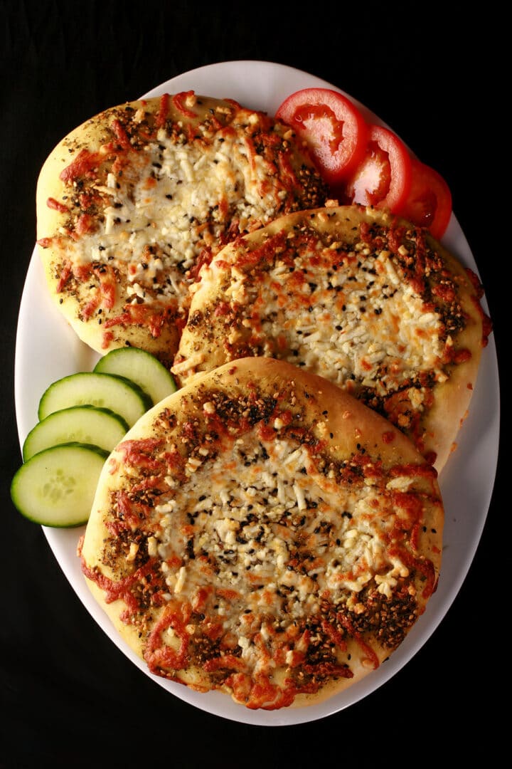 Za'atar Manakish Recipe [With Cheese!] - Celebration Generation