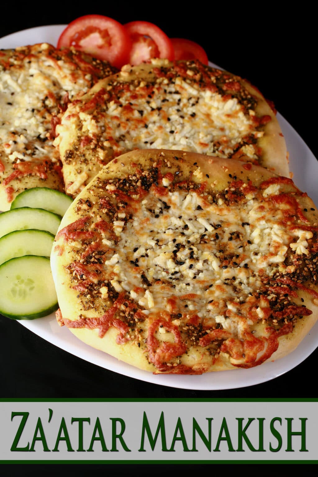 Za'atar Manakish Recipe [With Cheese!] - Celebration Generation