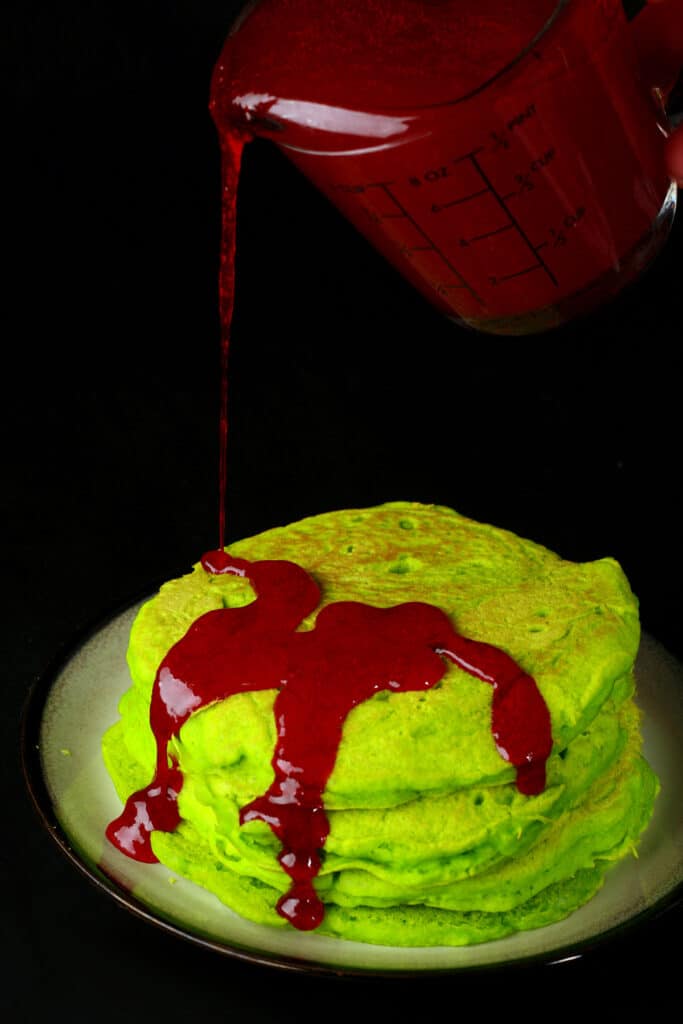Festive Bloody Eyeball Halloween Pancakes Recipe - Celebration Generation
