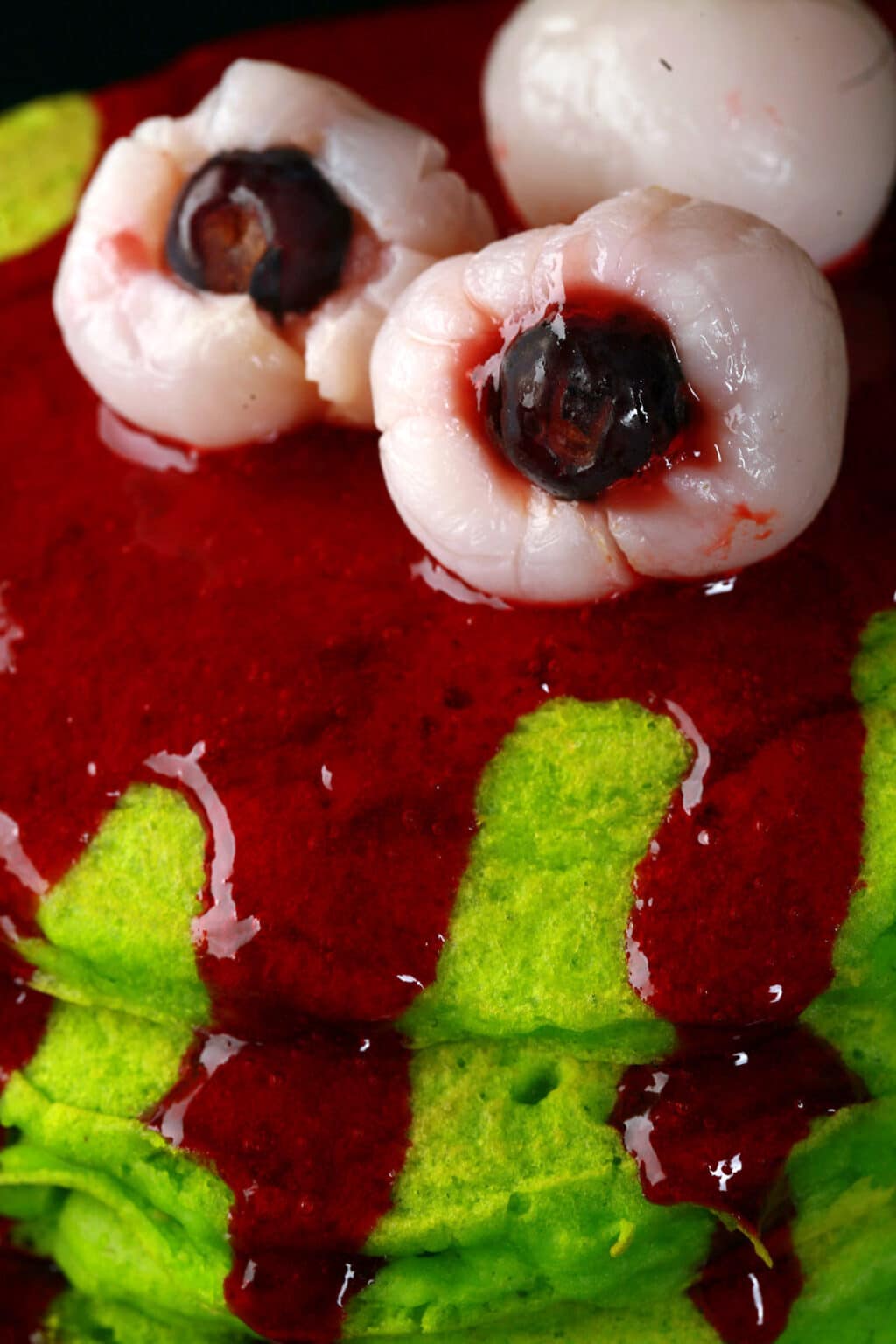 Festive Bloody Eyeball Halloween Pancakes Recipe - Celebration Generation
