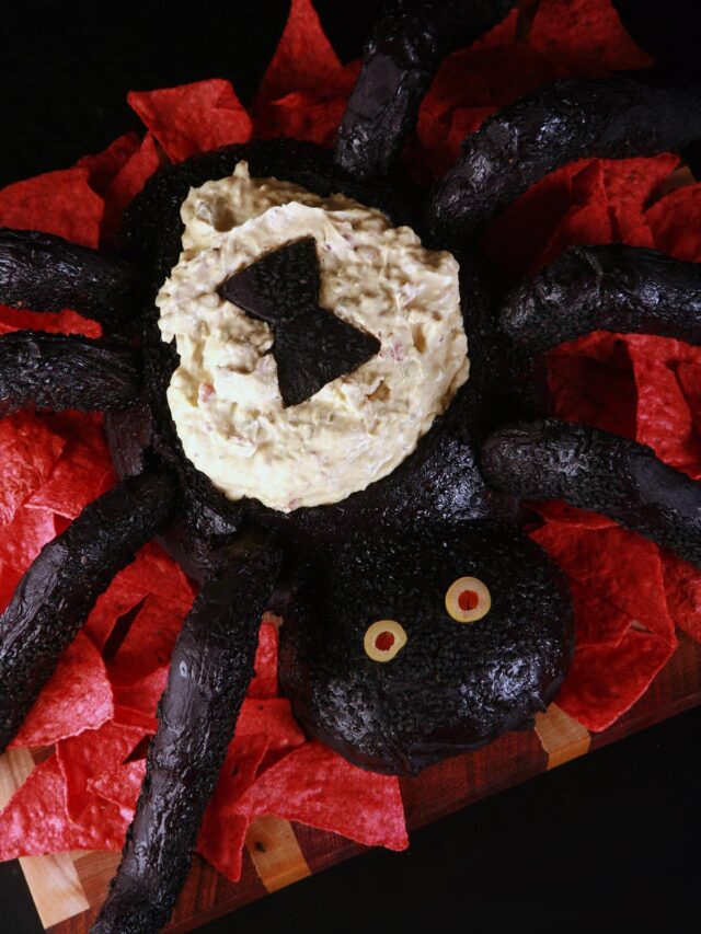 Spooky Black Spider Halloween Bread Bowl - Celebration Generation