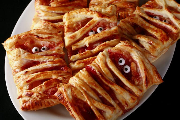 Easy Halloween Mummy Pastries Recipe - Celebration Generation