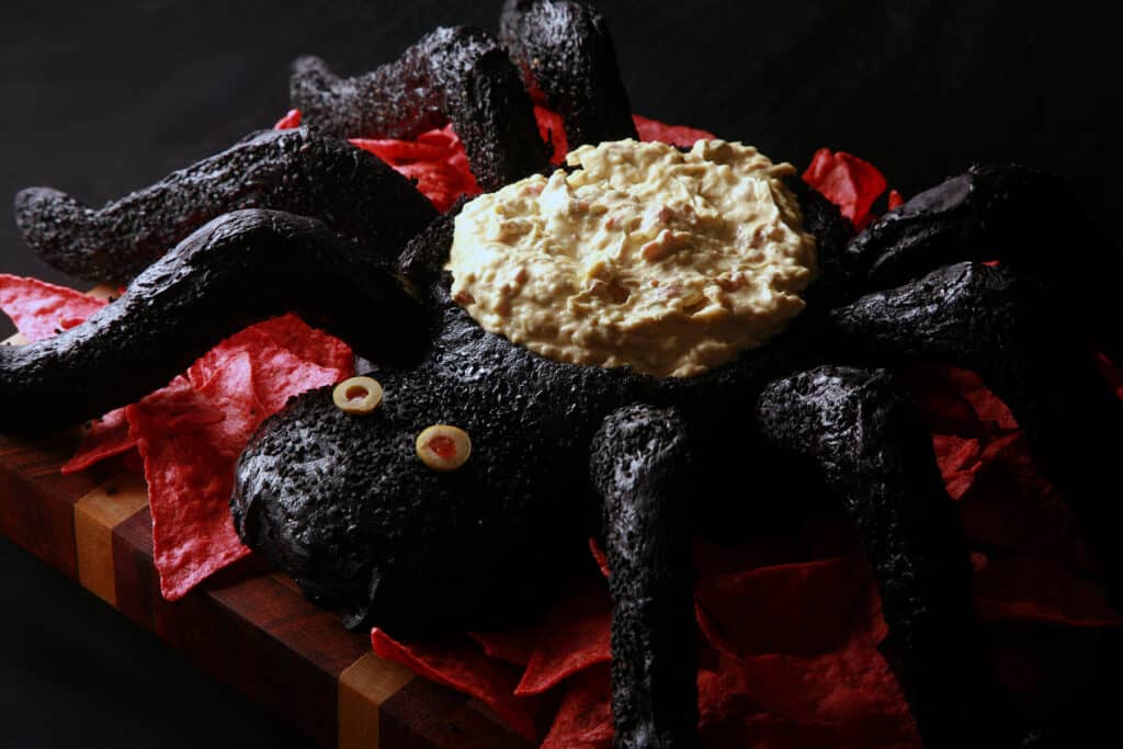 Spooky Black Spider Halloween Bread Bowl Recipe - Celebration Generation