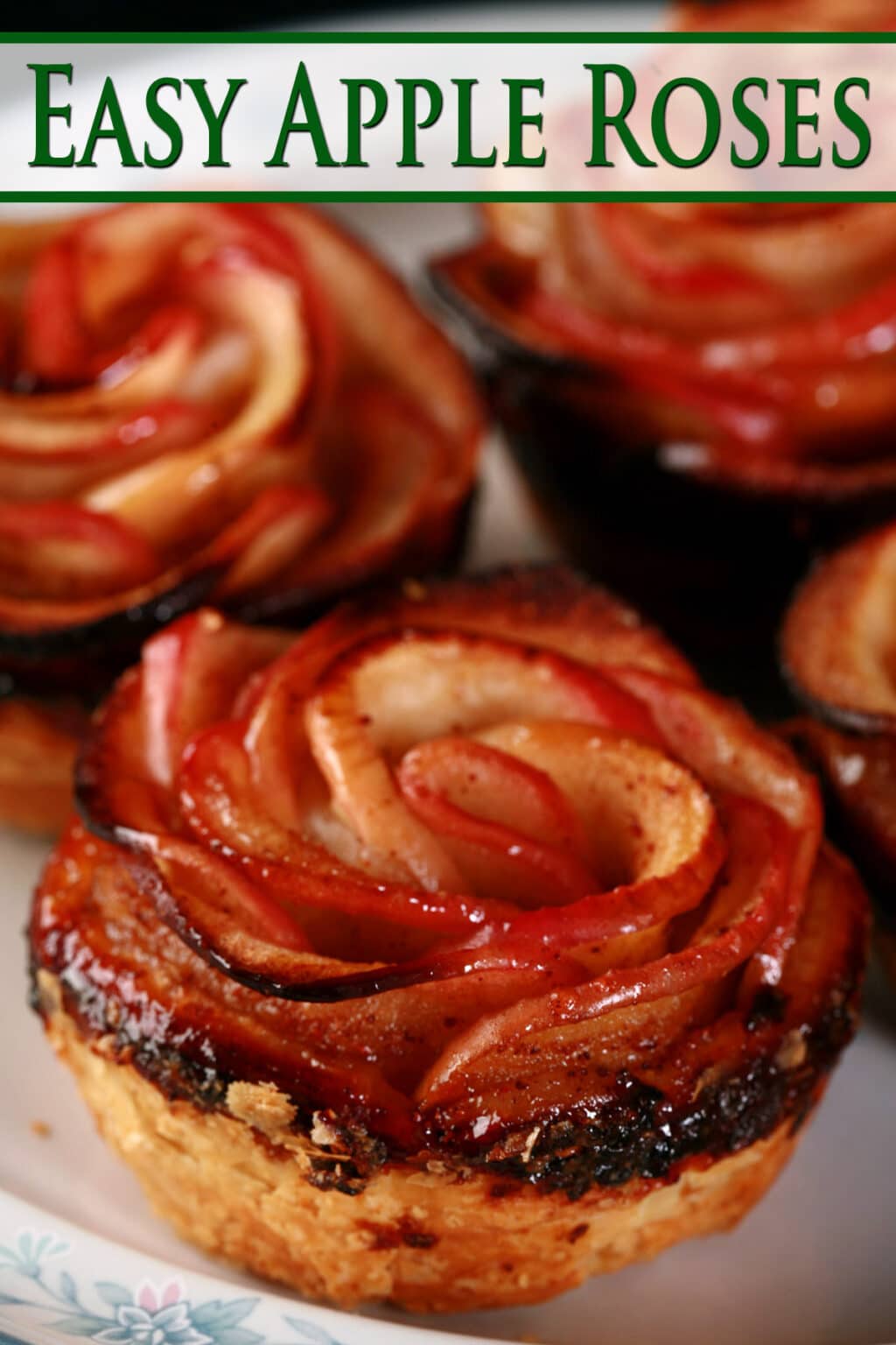 Maple Baked Apple Roses with Puff Pastry - Celebration Generation