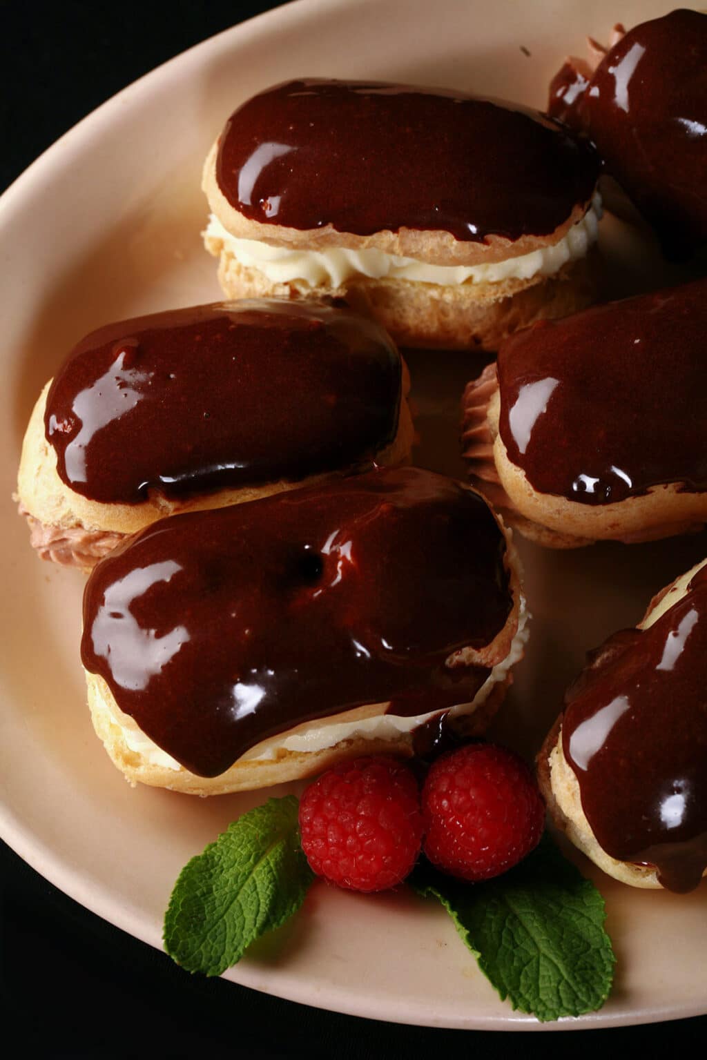 Mini Eclairs Recipe [Mini Chocolate Eclairs, Choice of Filling ...
