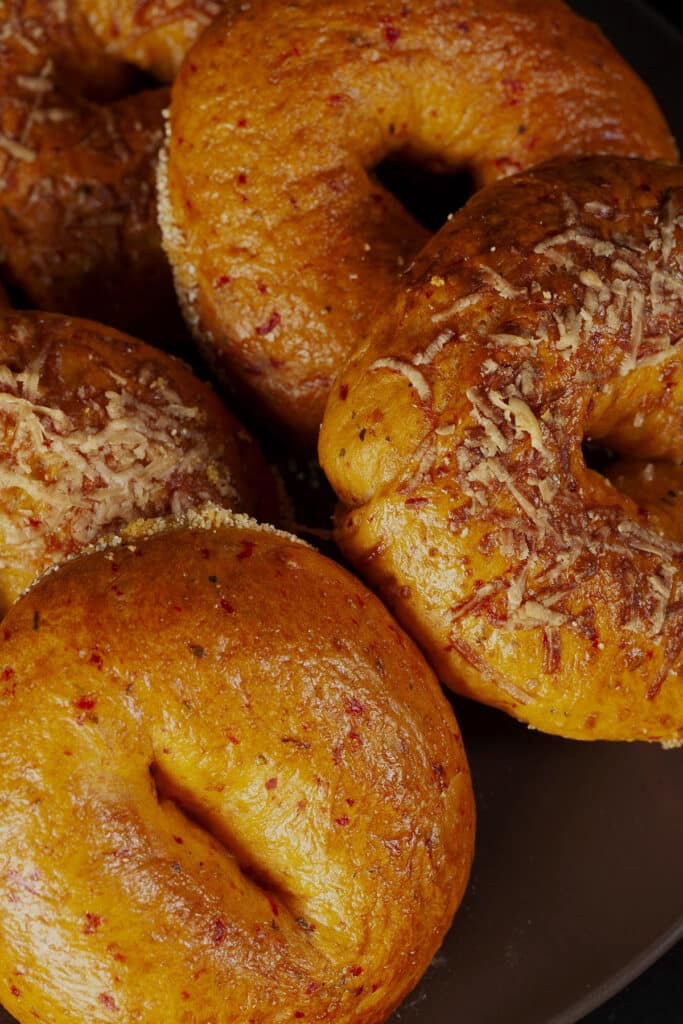 Roasted Red Pepper Bagels - Celebration Generation