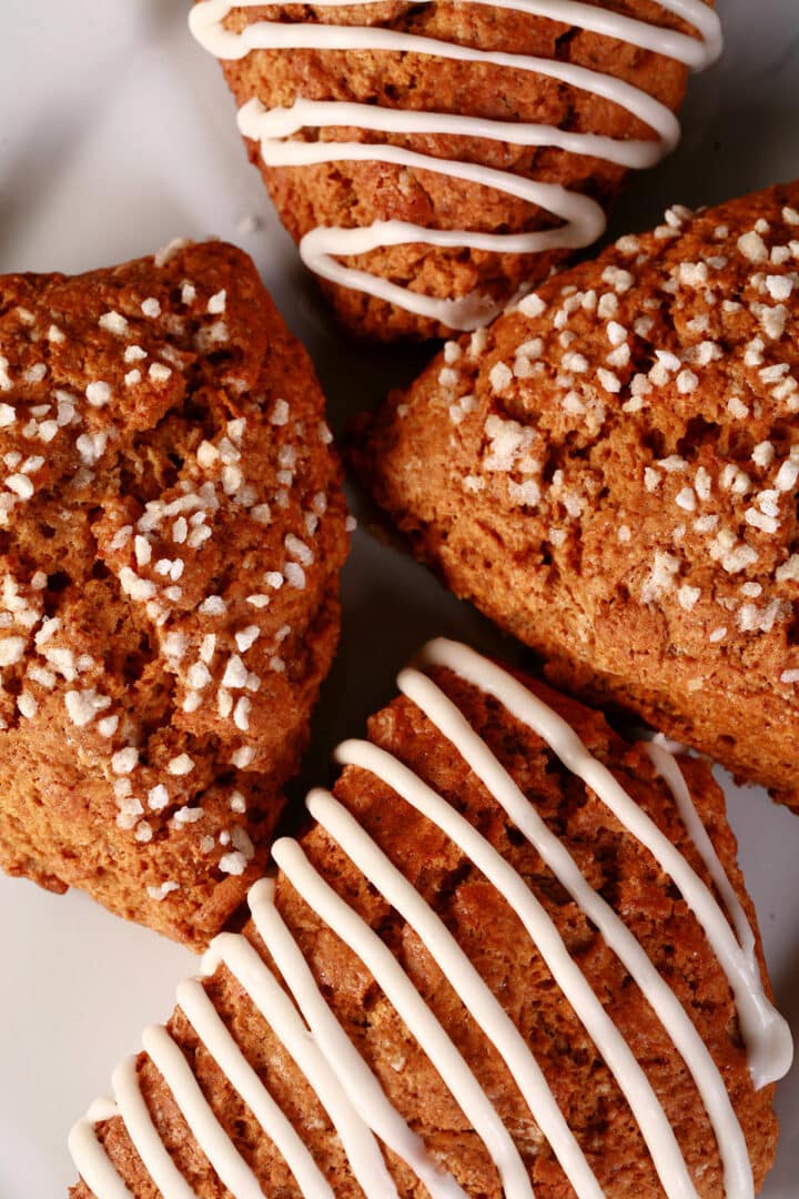 Easy Gingerbread Scones & Vanilla Glaze - Celebration Generation