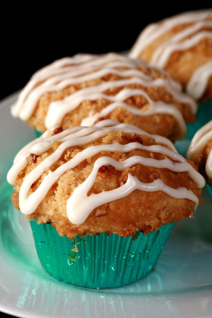 Eggnog Muffins Recipe with Pecan Streusel Topping - Celebration Generation