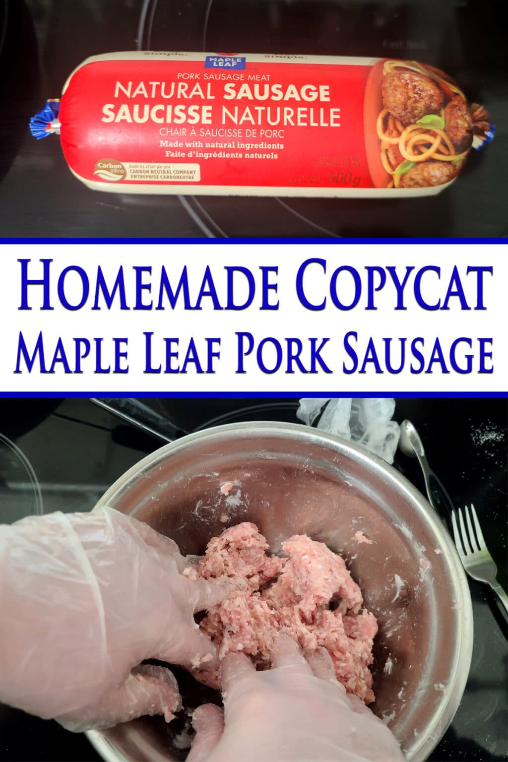 Replica Maple Leaf Natural Ground Pork Sausage Meat - Celebration ...