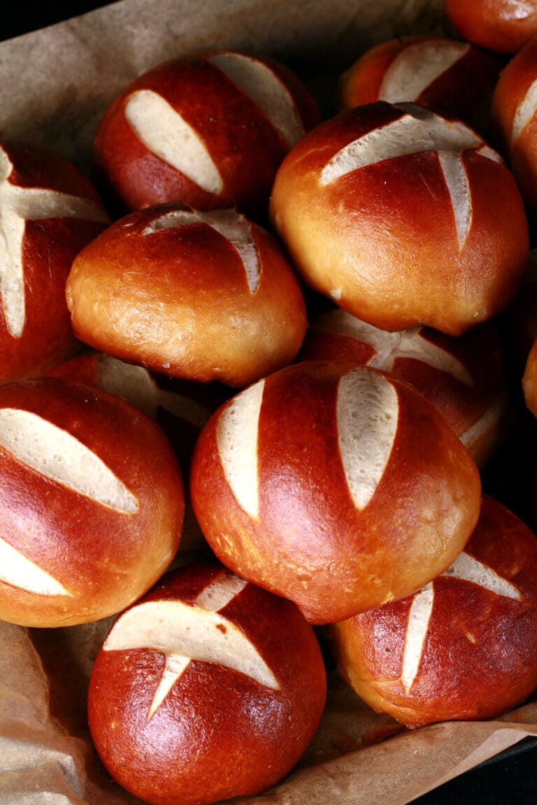 Pretzel Buns Recipe - Pretzel Bun Sliders - Celebration Generation